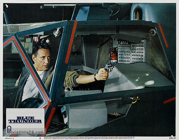 Blue Thunder - Lobby card with Roy Scheider