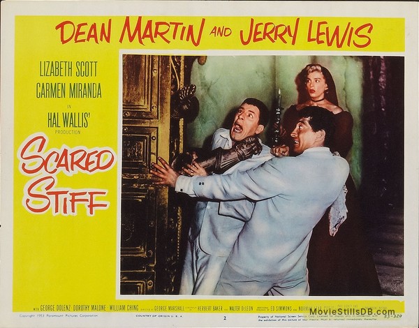 Scared Stiff - Lobby card with Dean Martin & Jerry Lewis