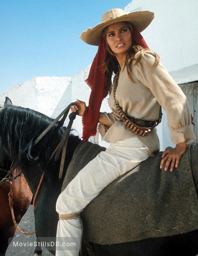 100 Rifles Publicity Still Of Raquel Welch Jim Brown