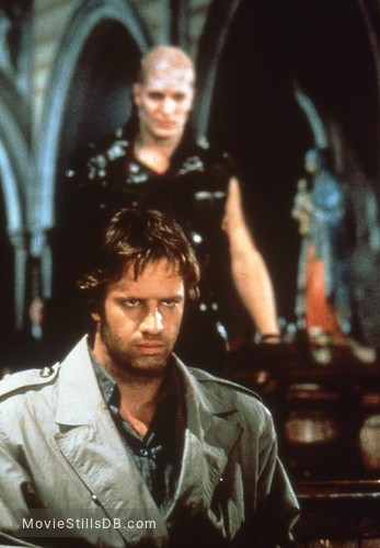 Highlander - Publicity still of Christopher Lambert & Clancy Brown