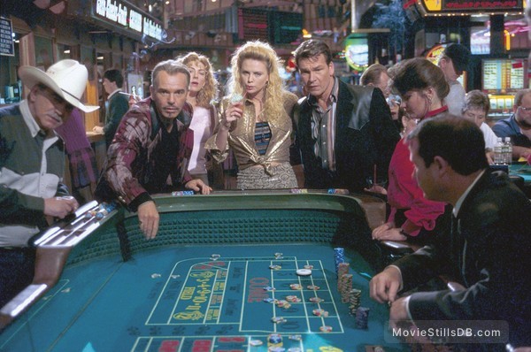 Waking Up in Reno - Publicity still of Charlize Theron & Patrick Swayze