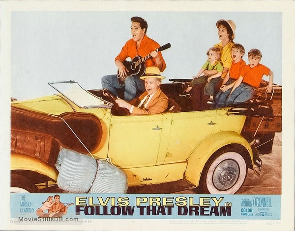 Follow That Dream - Lobby card with Elvis Presley & Arthur O'Connell