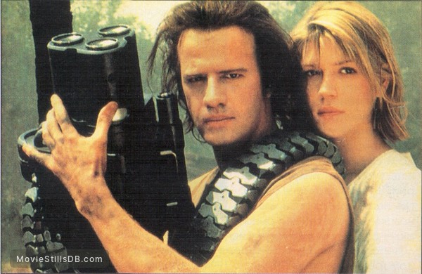 Fortress Publicity Still Of Christopher Lambert And Loryn Locklin