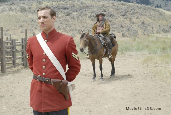 Gunless - Publicity still of Dustin Milligan & Graham Greene