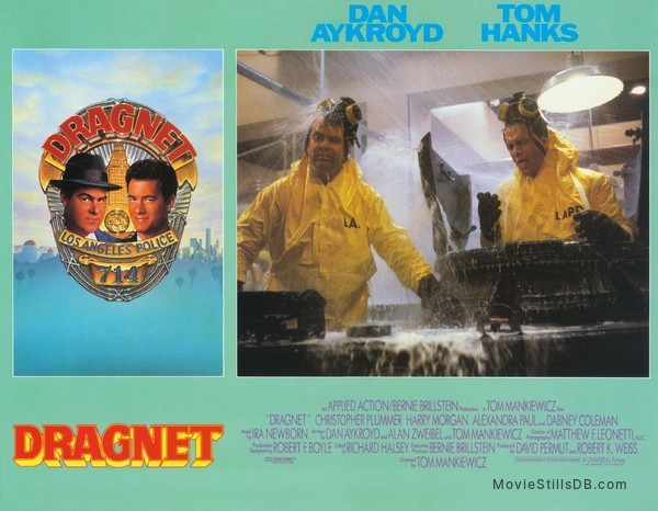 Dragnet - Lobby card with Dan Aykroyd & Tom Hanks